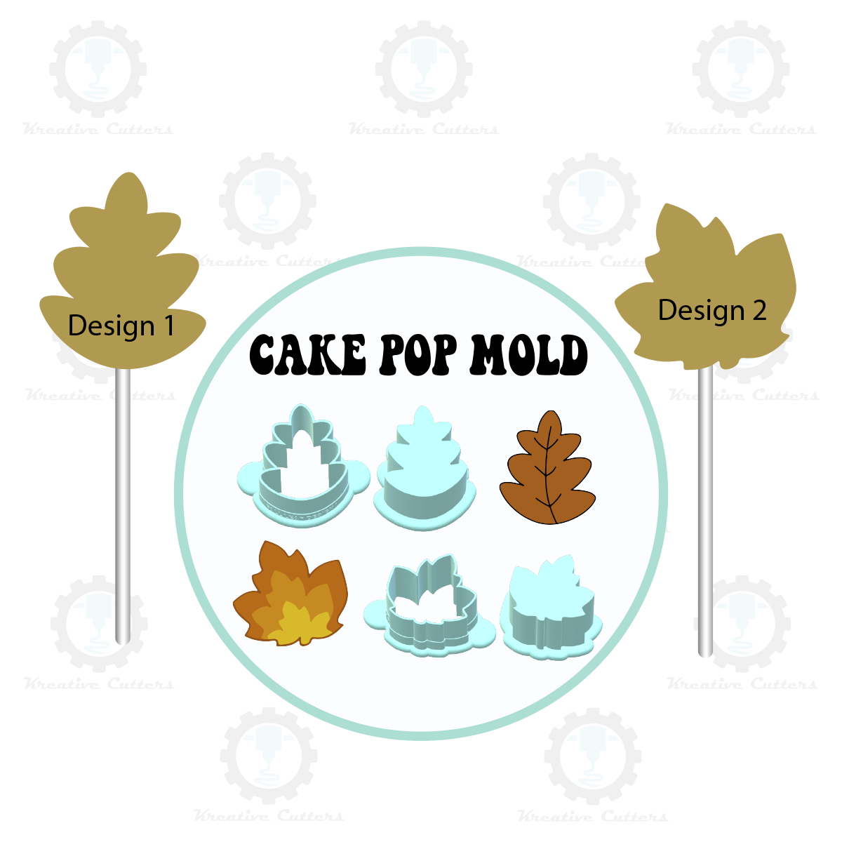 Fall Leaves Cake Pop Molds | Deluxe Cutter, Popper – Kreative Cutters INC