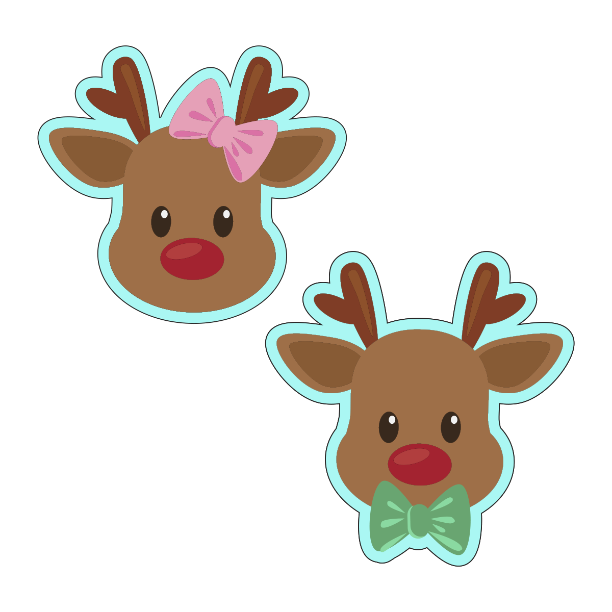 Build Your Own Reindeer Cookie Cutter Set – Kreative Cutters INC